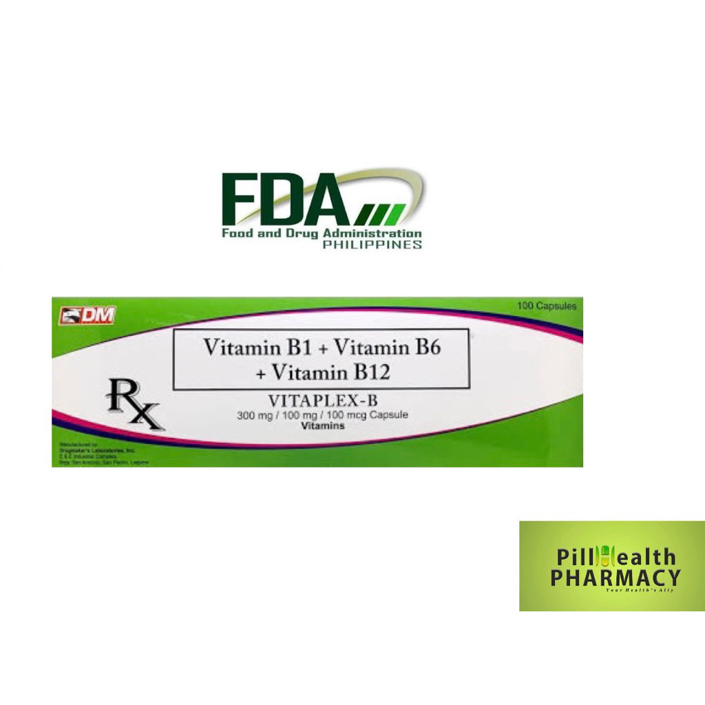 B Complex - 20 Tablets - 300mg/100mg/100mcg | Shopee Philippines