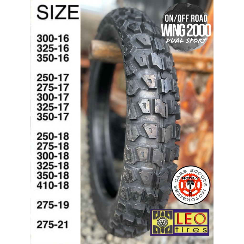 On/Off Road DUAL SPORT TIRE ( FUJI WING 2000 LEO ) | Shopee Philippines