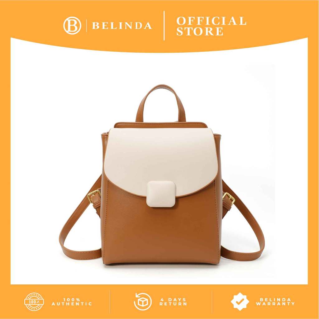 BELINDA PREMIER Backpack For Women High End Leather Korean Fashion ...
