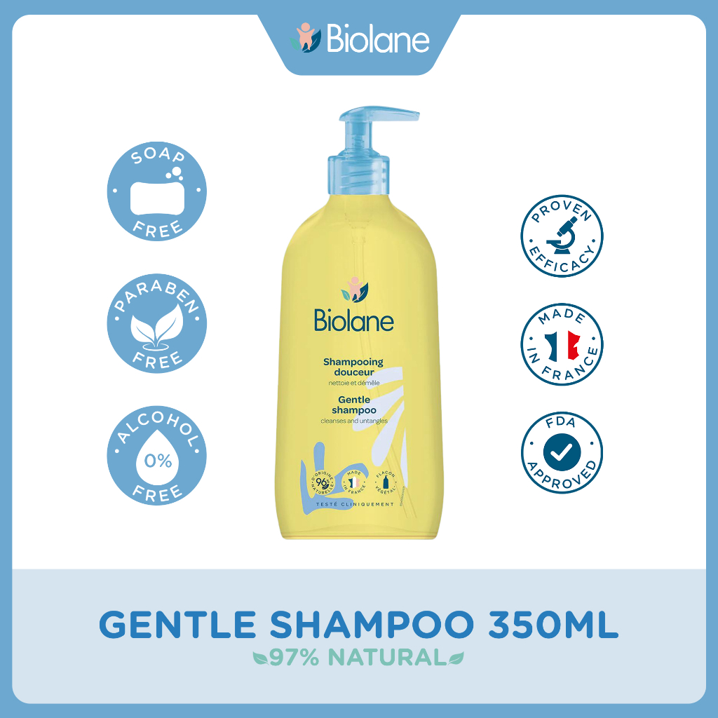 BIOLANE Gentle Shampoo 350ml– Softens & Detangles Baby's Fine Hair ...