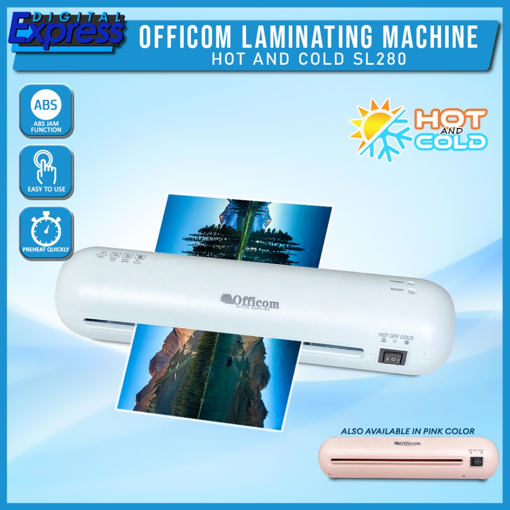 OFFICOM SL280 Laminating Machine (HOT/COLD) Laminator | Shopee Philippines