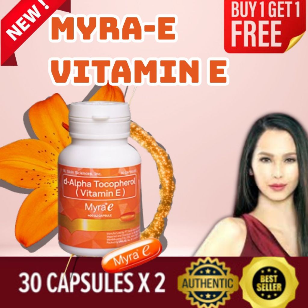 Myra Vitamin E Capsules - 400 IU 30 Softgels Bottle | Shopee Philippines