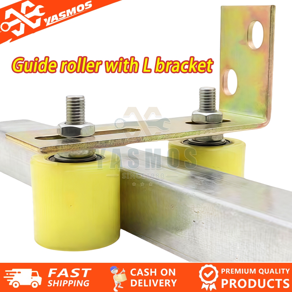 Sliding Door Roller With L Bracket Set Nylon Guide Roller Set | Shopee ...