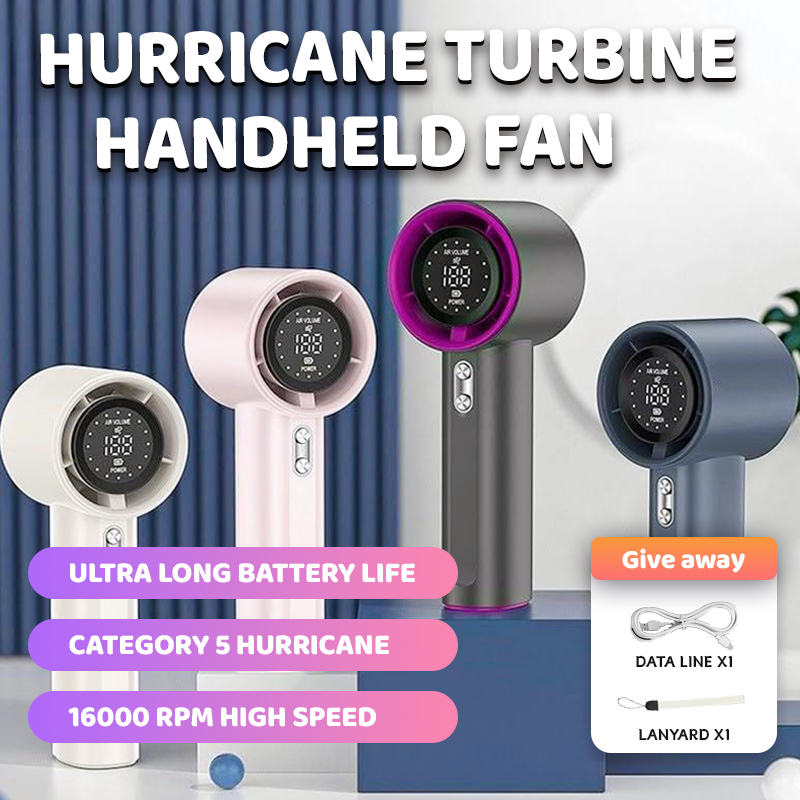 【80%OFF】Travel Fan Handheld Portable Fan Turbo Electric Jet Strong Wind ...