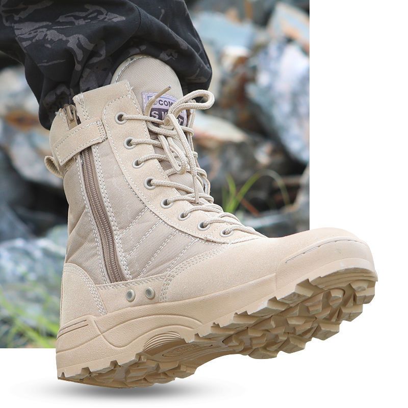 Summer mesh combat boots breathable tactical boots for women, men's ...