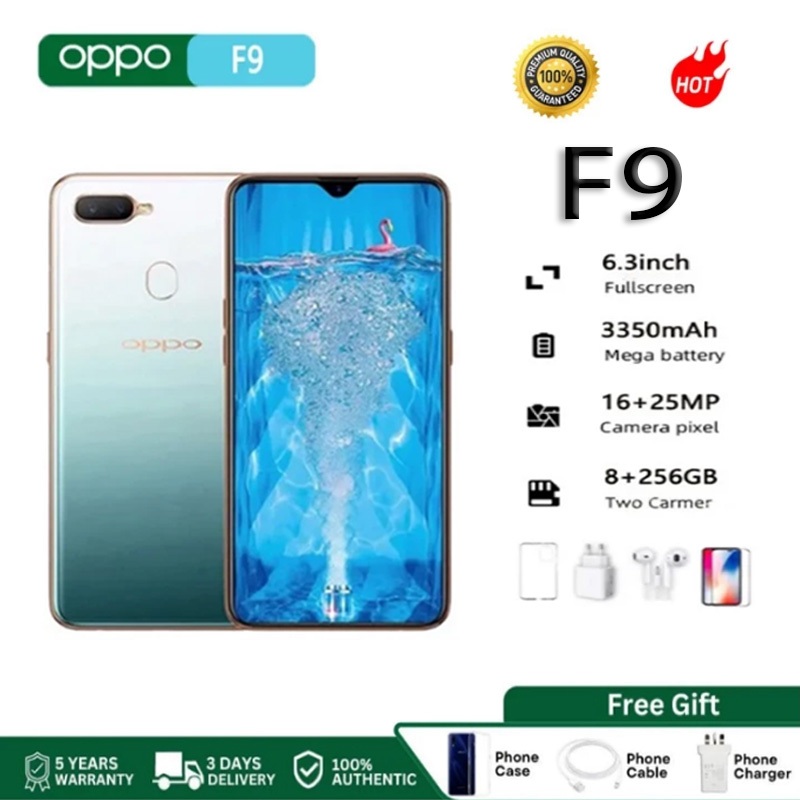 Opp F9 Cellphone with Fingerprint Recognition 8G RAM + 256G ROM Legit ...