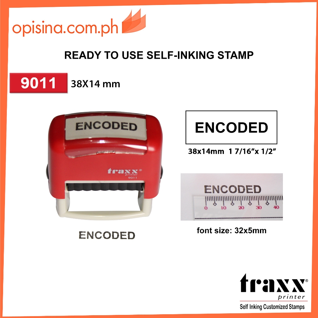 TRAXX SELF-INKING STAMP 38X14 MM ENCODED (9011) | Shopee Philippines TRAXX SELF-INKING STAMP 38X14 MM ENCODED (9011) | Shopee Philippines