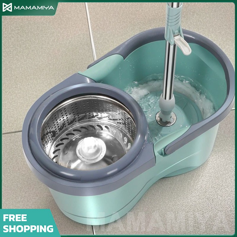 Spin Mop With Spinner and Bucket Magic Mop 360 Easy Rotating Mop ...