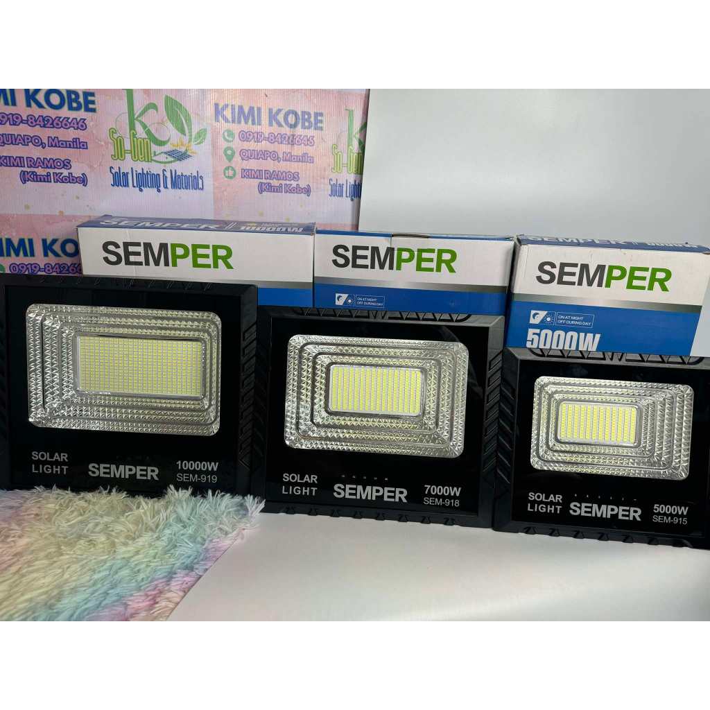 SEMPER Buy1 Take1 Solar Flood Light with Panel | Shopee Philippines