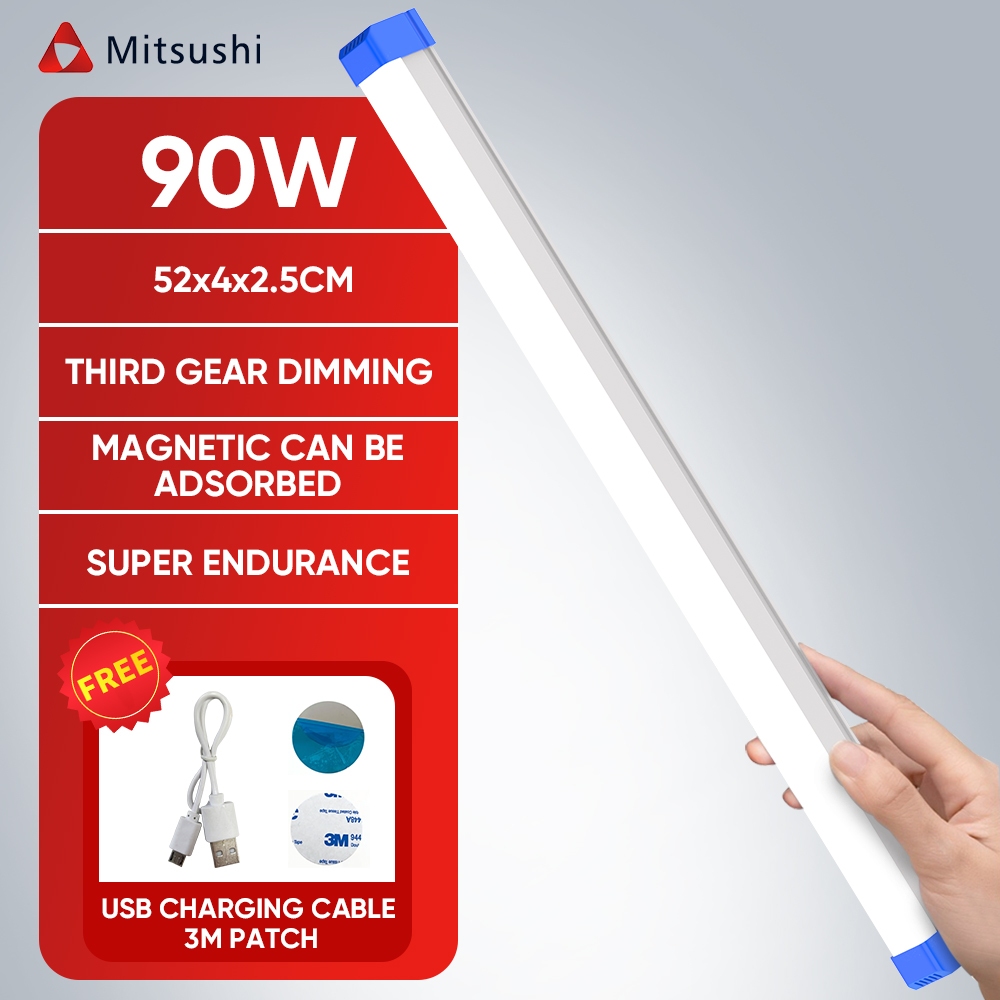 Mitsushi Rechargeable LED LIGHT TUBE portable With USB LED Outdoor ...