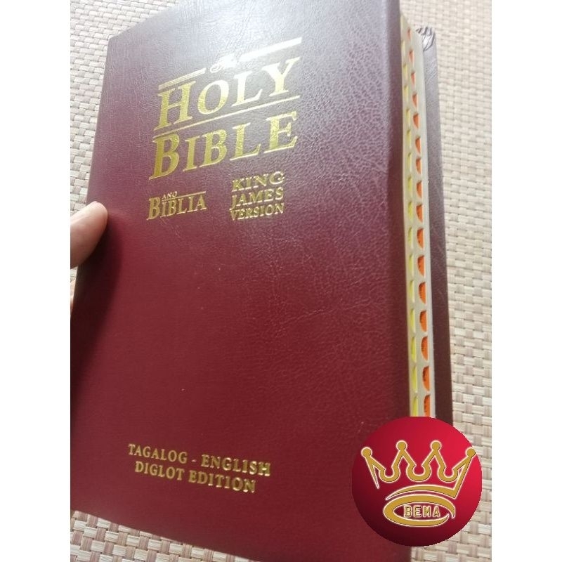 TAGALOG ENGLISH DIGLOT THE HOLY BIBLE KING JAMES VERSION KJV GOLD EDGE ...