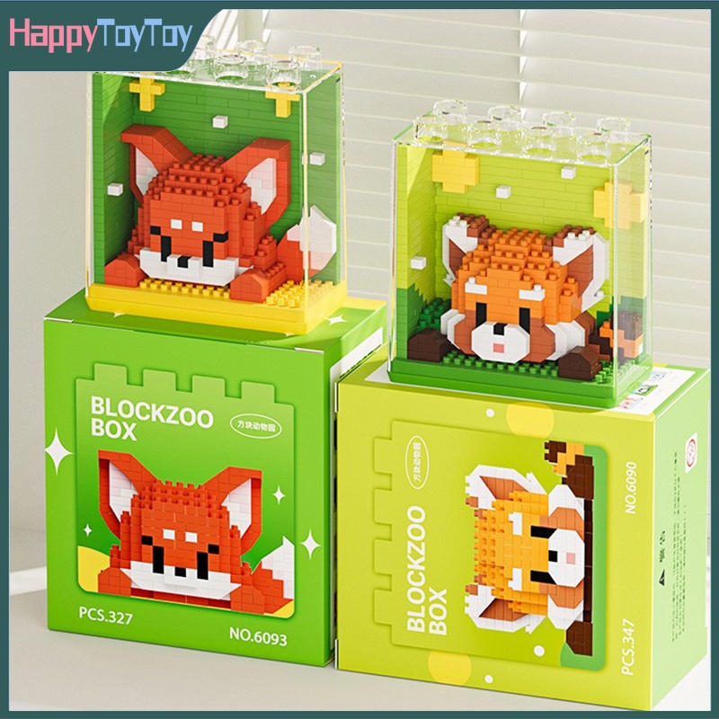 Cute Animals Series Mini Building Blocks Toys with Transparent Acrylic ...