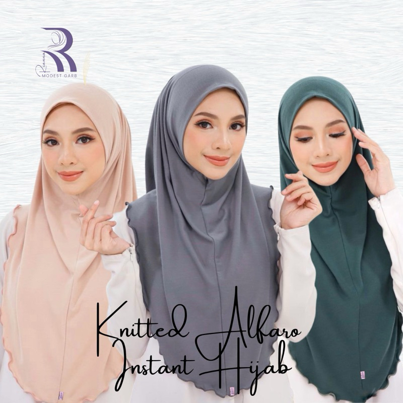 Knitted Uniqlo Alfaro/Malaysian Sukob/ Instant Hijab /Misre | Shopee ...