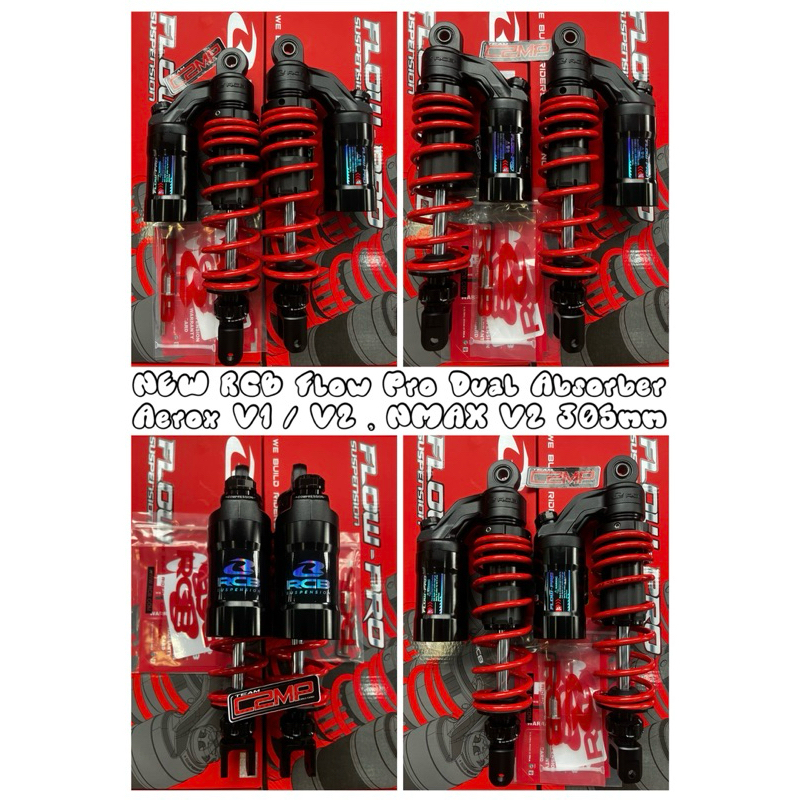NEW RCB Flow Pro Aerox V1 / V2 , NMAX V2 305mm Dual Absorber | Shopee ...