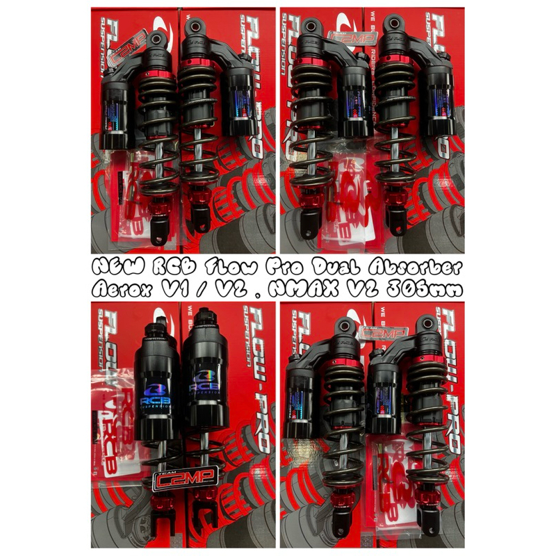 NEW RCB Flow Pro Aerox V1 / V2 , NMAX V2 305mm Dual Absorber | Shopee ...