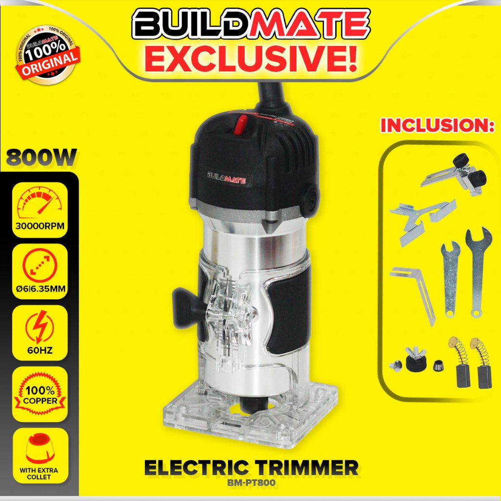 BUILDMATE Brand Electric Wood Palm Trimmer Router 450W / 800W Compact ...