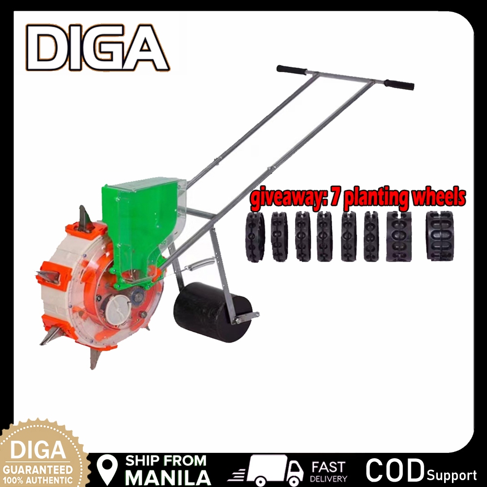 Manual Hand Push Corn Planter Seeder Husker Wheat Seeder with 7 Mouths ...