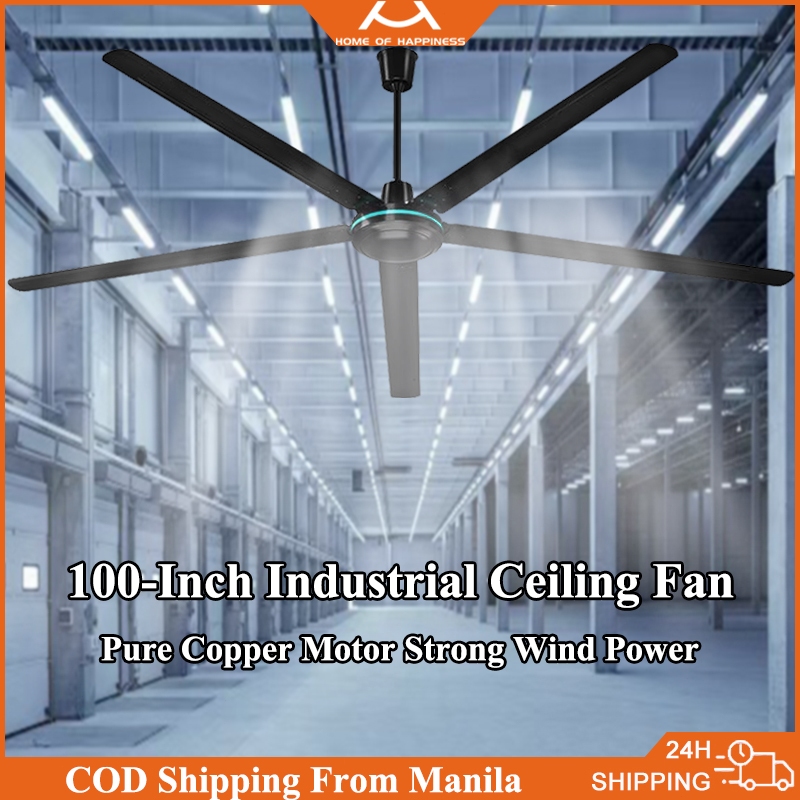 100/80 Inch Heavy Duty Industrial Ceiling Fan 2.5m Big Ceiling Fan ...