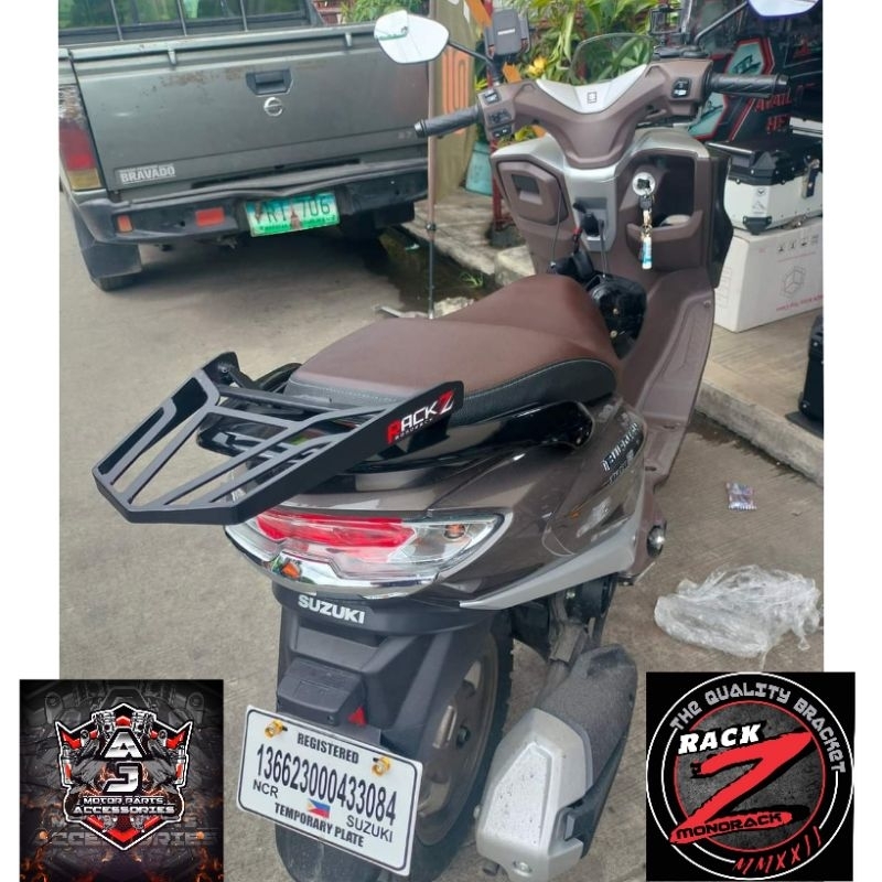 BURGMAN 125/EX RACK Z MONORACK BRACKET POWDER COATED NO REMOVE GRAB BAR | Shopee Philippines