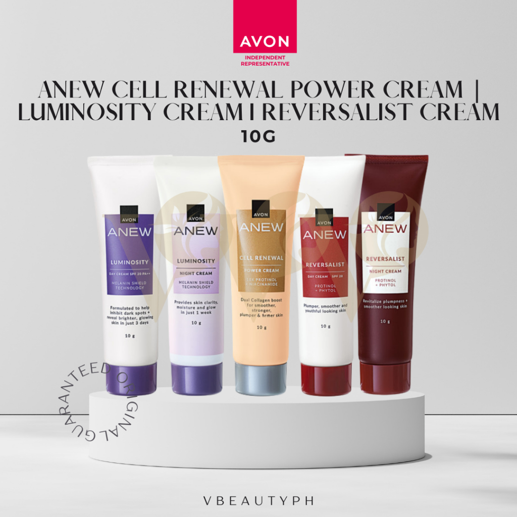 AVON Anew Luminosity or Power Cell Renewal Power Cream or Reversalist ...