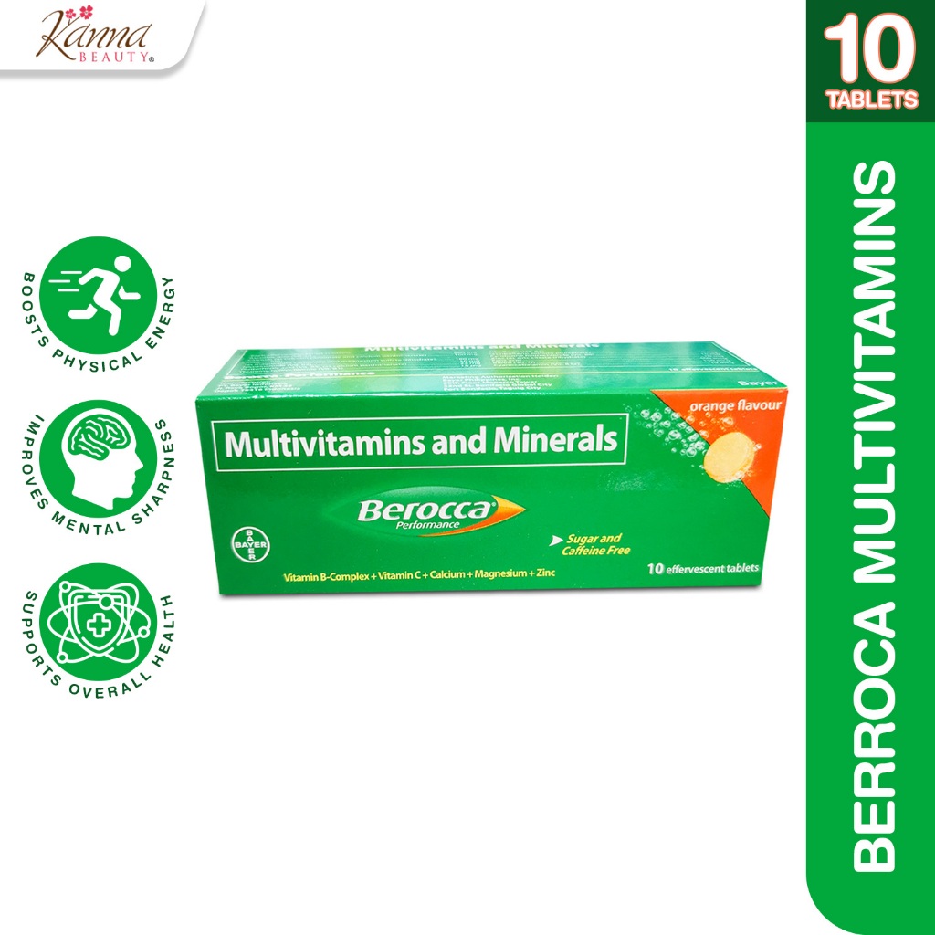 Berocca Orange MultiVitamins and Minerals Tablets - 10s | Shopee ...