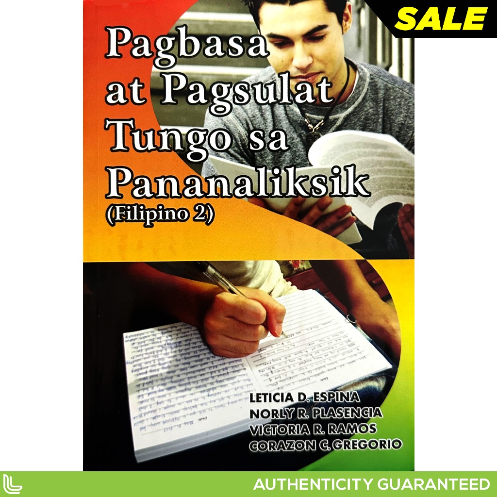 PAGBASA AT PAGSULAT TUNGO SA PANANALIKSIK (Filipino 2) -Leticia Espina ...