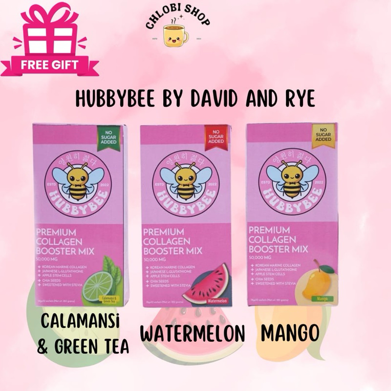 HUBBYBEE PREMIUM COLLAGEN BOOSTER MIX BY DAVID AND RYE (10SACHETS/BOX ...