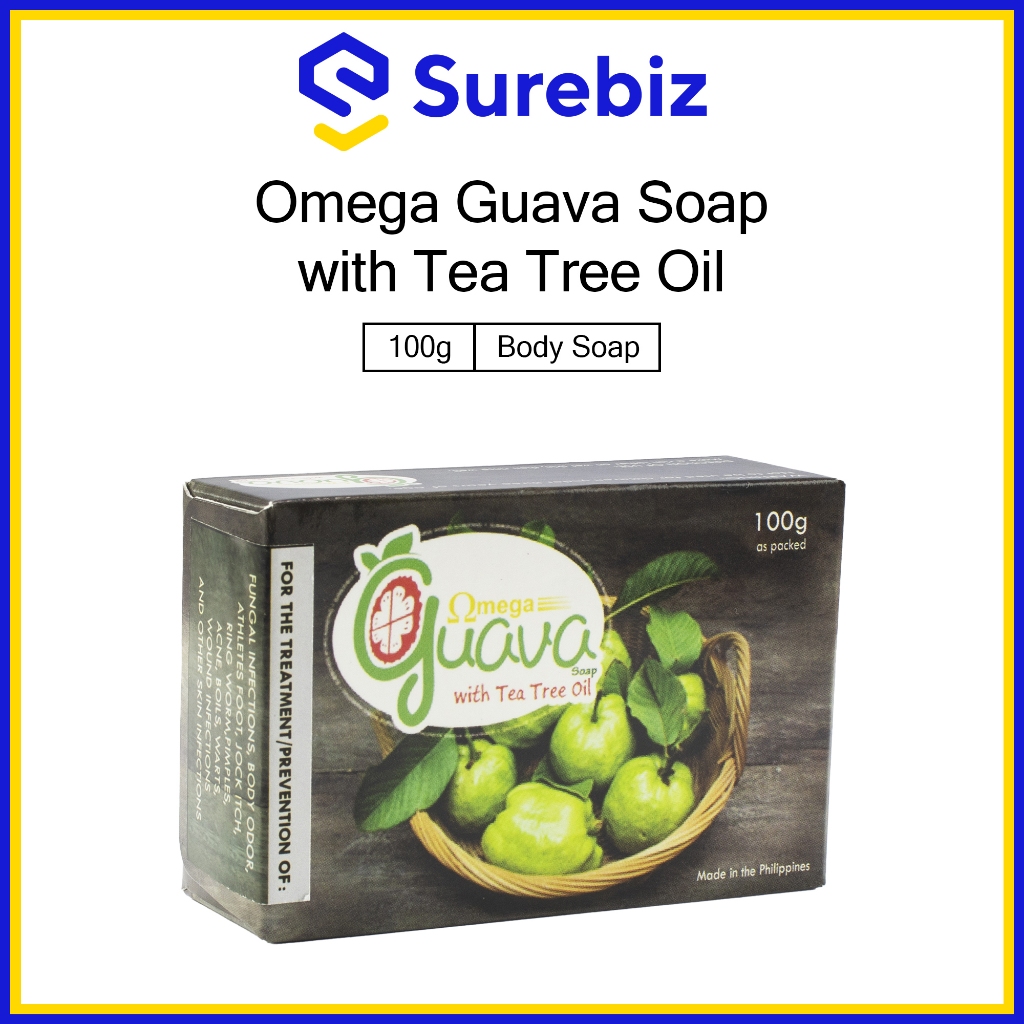 Omega Guava Soap with Tea Tree Oil (100g) | Shopee Philippines