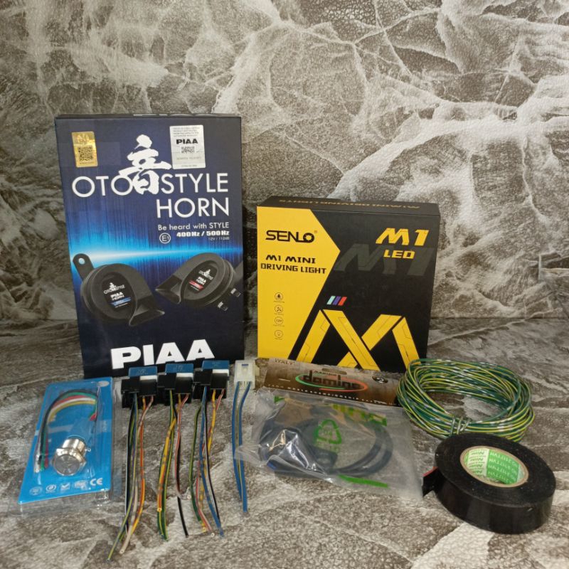 SENLO M1A-PLUS 60 WATTS MDL SET W/ ORIGINAL PIAA HORN | DOMINO SWITCH ...