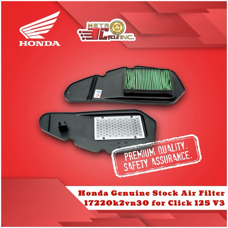 Honda Genuine Stock Air Filter 17220k2vn30 for Click 125 V3 | Shopee ...