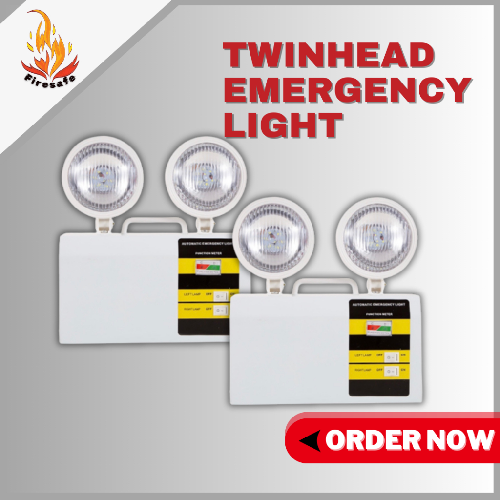 Emergency Light Twinhead Rechargeable Emergency Lamp Lights ...