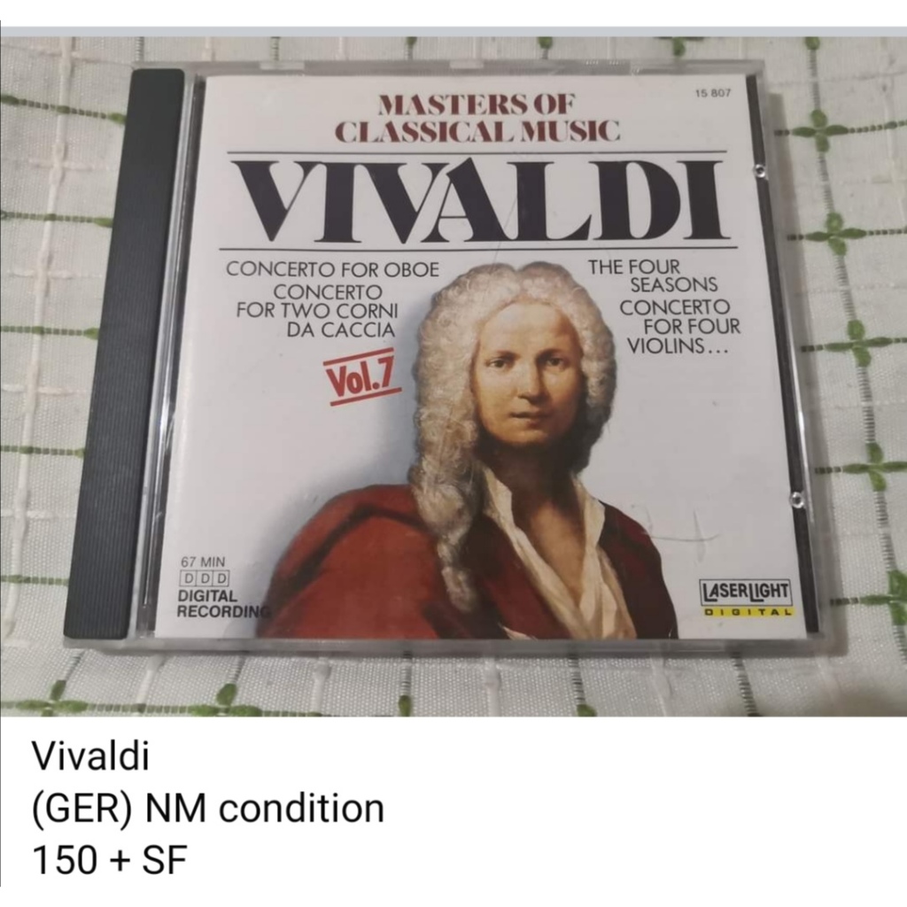 Vivaldi Masters Of Classical Music Vol 7 CD (unsealed) | Shopee Philippines
