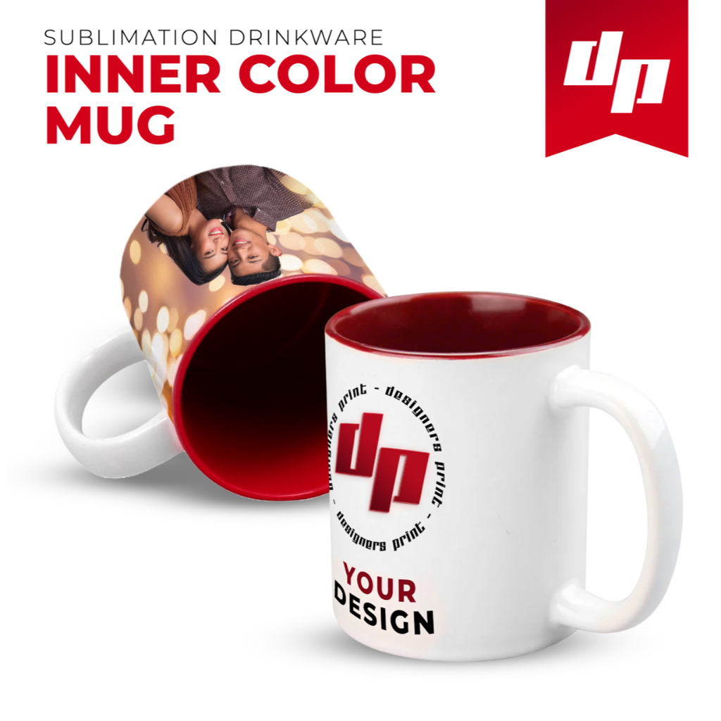 Customized Inner Color Mug Back to Back Print for Souvenirs and Gifts ...