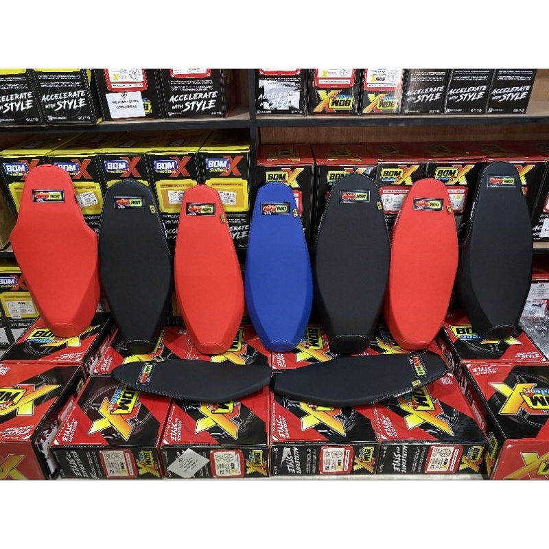 Bom Rangsit Flat Seat for Click/Nmax/Soulty/Aerox/Raider Black Red Blue ...