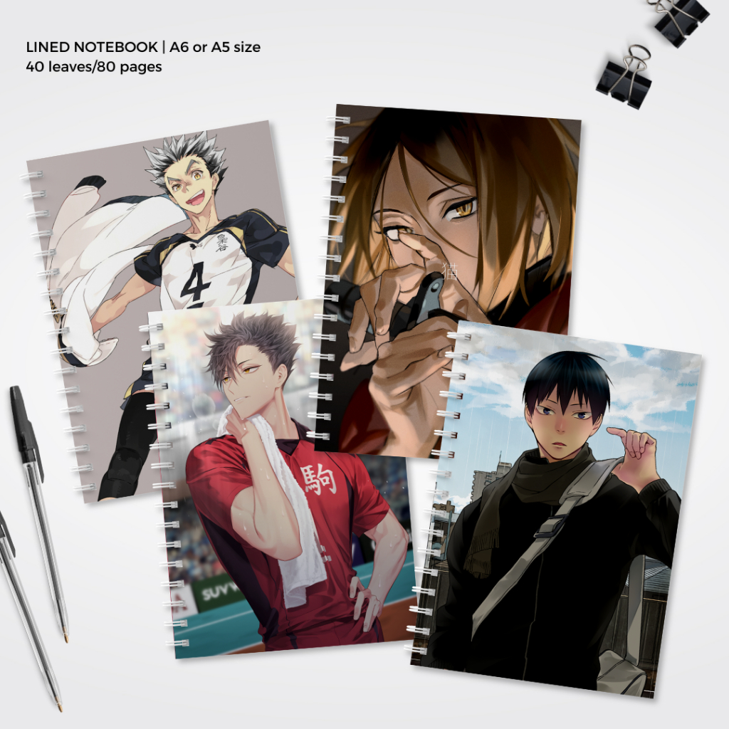 LAZKTEES Anime Notebook Haikyuu Kageyama Kenma Kuroo Shimizu Notebook ...