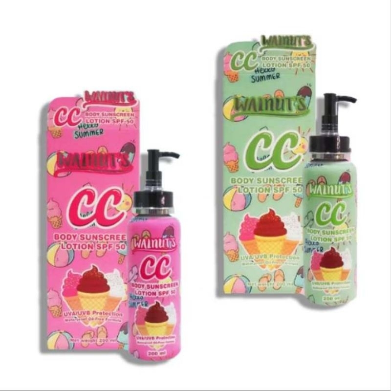 CC WALNUTS BODY SUNSCREEN LOTION SPF50 | Shopee Philippines