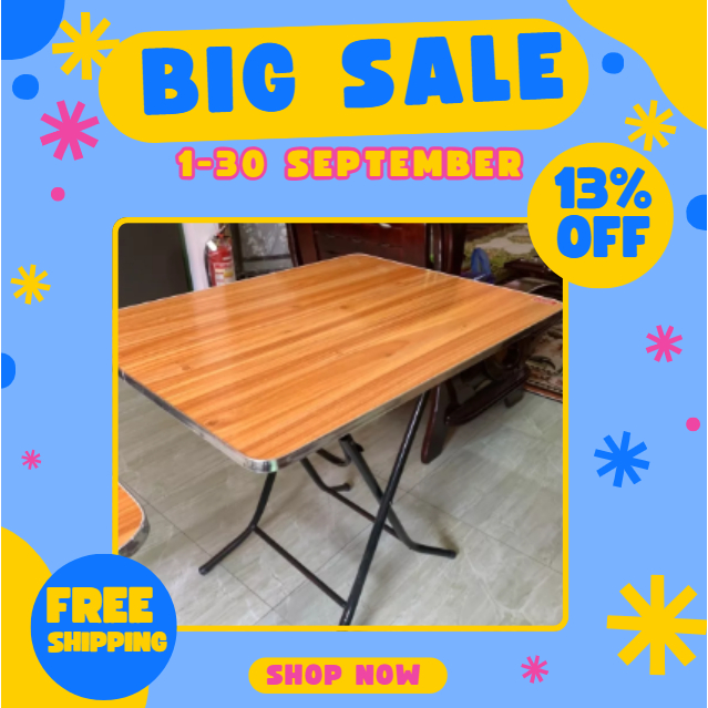 60x80 cm Folding Table / lamesa / FOLDABLE TABLE (Heavy Duty) (RANDOM ...