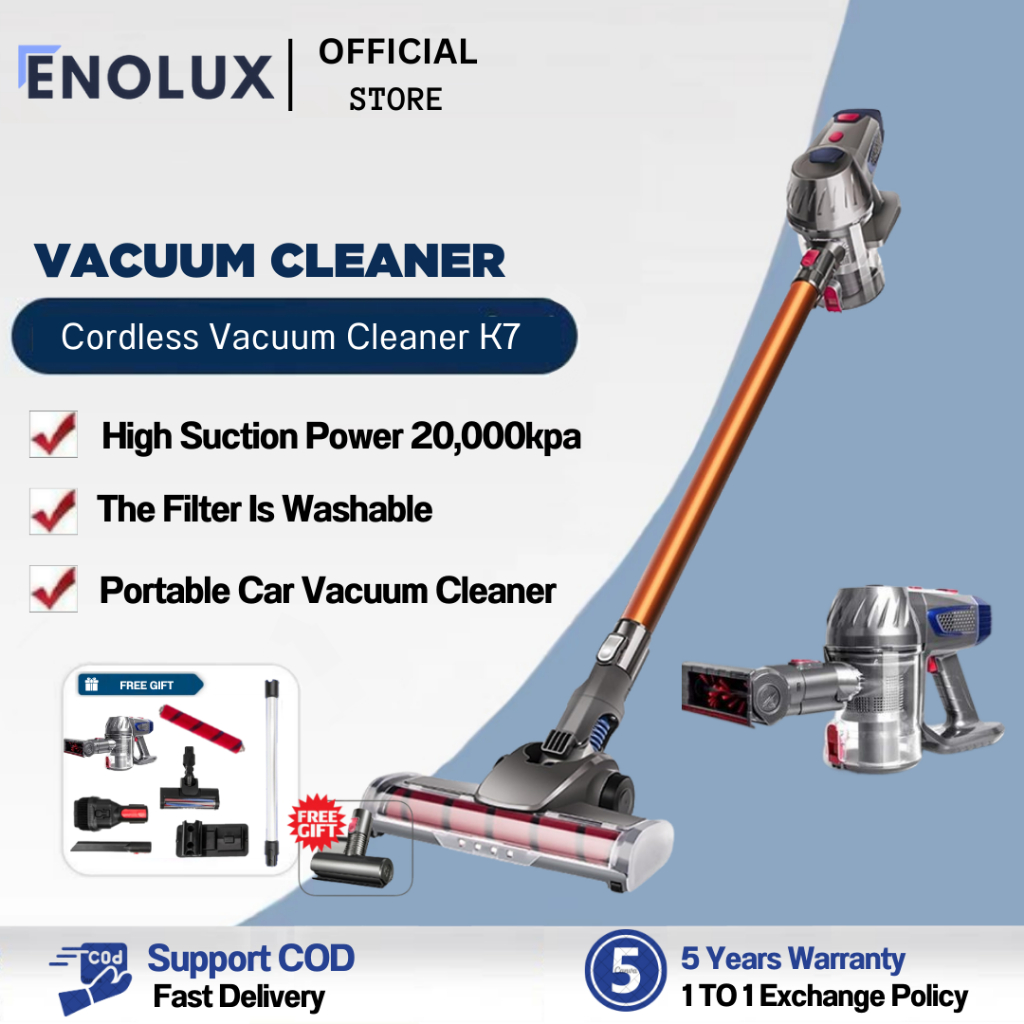 Enolux K7 Pro Cordless Vacuum Cleaners Wireless Vacuum Cleaner For Home ...