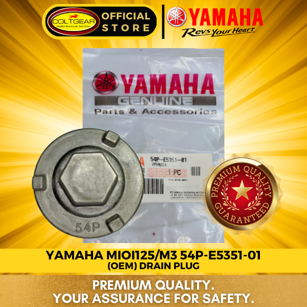 YAMAHA Genuine Parts Drain Plug for Mio i 125 / M3 [ 54P-E5351-01 ] | Shopee Philippines