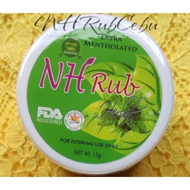 NH RUB herbal (extra MENTHOLATED) (Original) | Shopee Philippines
