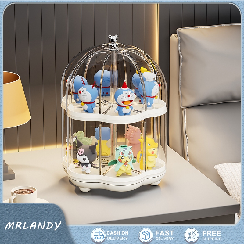 360Rotating Blind Box Display Stand Stackable Popmart Toy Storage Box ...