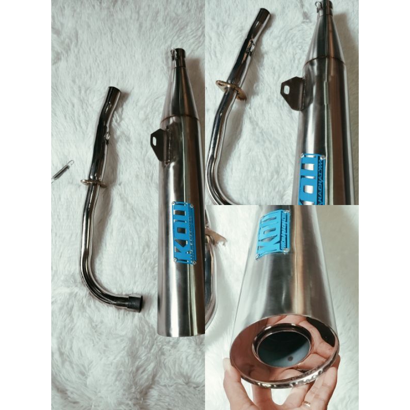 Stainless Power Pipe FULL SET Wave 100/ 100/ Xrm 110 | Shopee Philippines