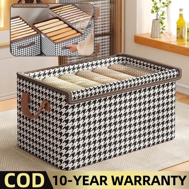 Korean Style Foldable Clothes Storage Box Fabric Storage Box Home ...