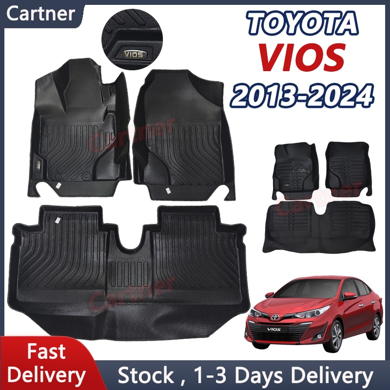 TPE/PU Car Deep Dish Matting for Toyota Vios 2013-2024 Car Mat Car ...