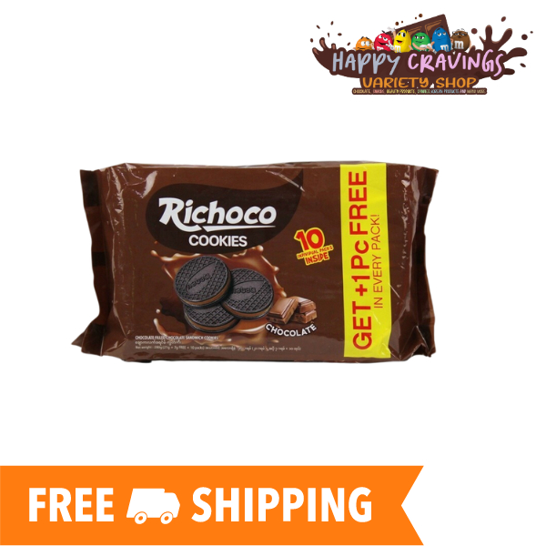 NABATI Richoco Cookies- Chocolate 28g by 10s | Shopee Philippines