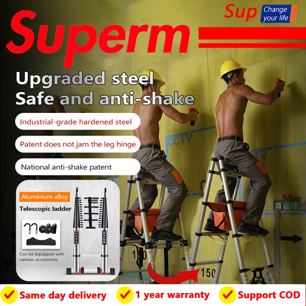 Ladder Alloy Aluminum Ladder multi-functional telescopic ladder ...