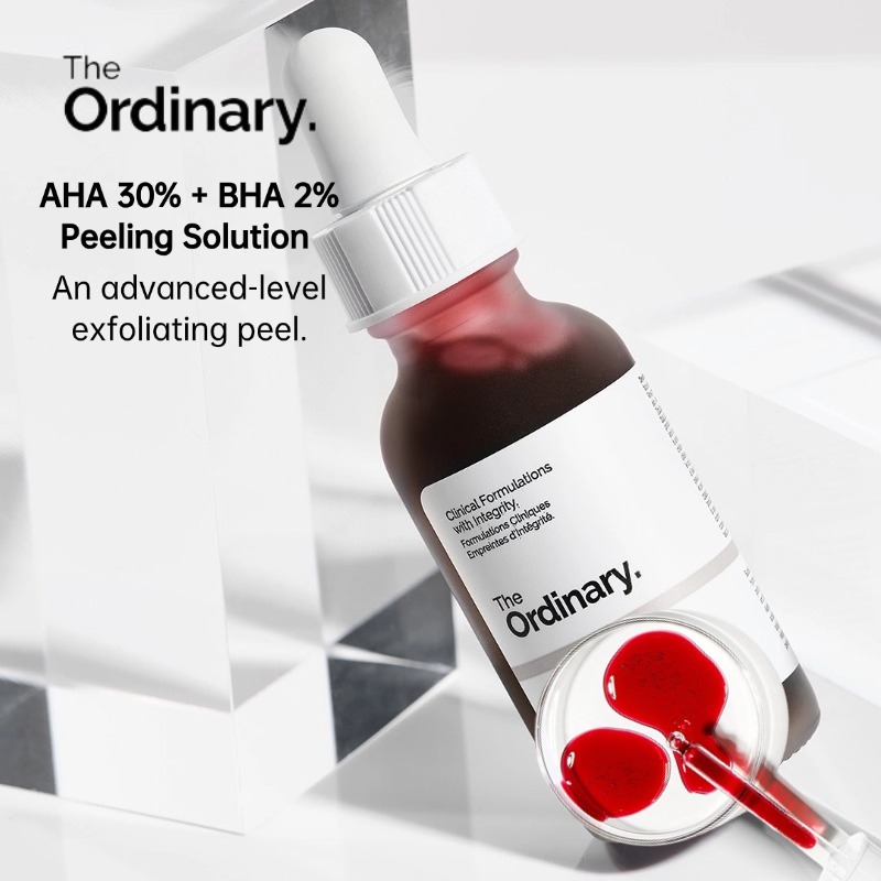 The Ordinary AHA 30% + BHA 2% Peeling Solution Pore Minimizer Blackhead ...