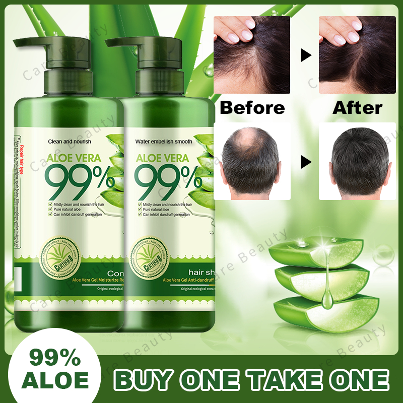 99% Aloe Vera Hair Shampoo Conditioner Anti-Hair Loss Moisturising Repairing Shampoo 800ml ...