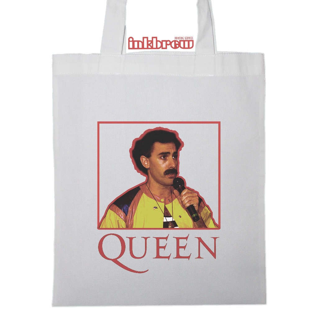 Queen with Freddie Mercury Band Tote Bag (Borat) | Shopee Philippines