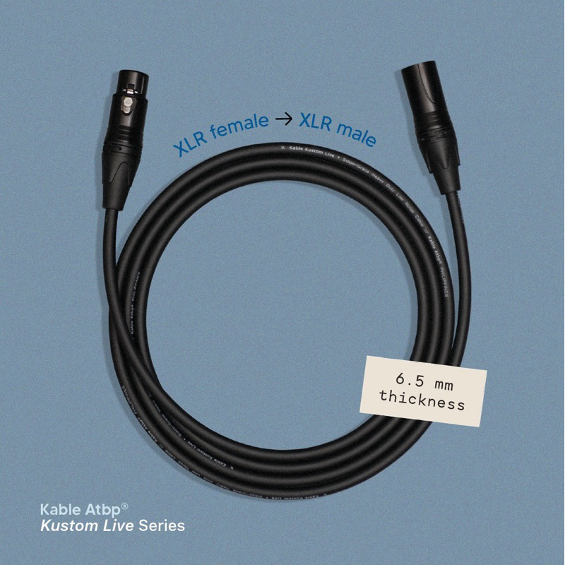Kable Kustom Live - Balanced XLR Cable (Microphone Cable) | Shopee ...
